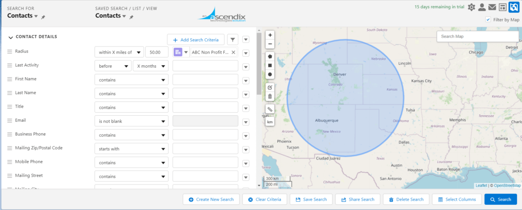 Advanced Salesforce Search by Radius or Zip Code